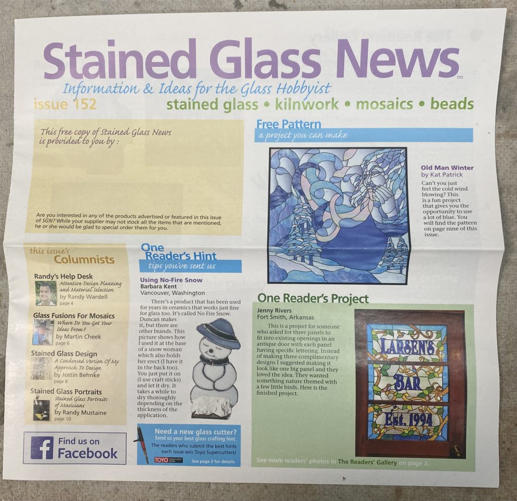 Stained Glass News - Issue 152 - AANRAKU GLASS STUDIOS